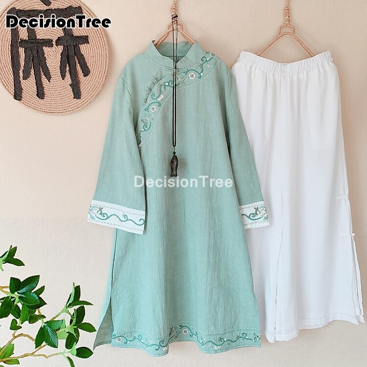 Chinese Dress linen cotton qipao chinese tradition... – Vicedeal