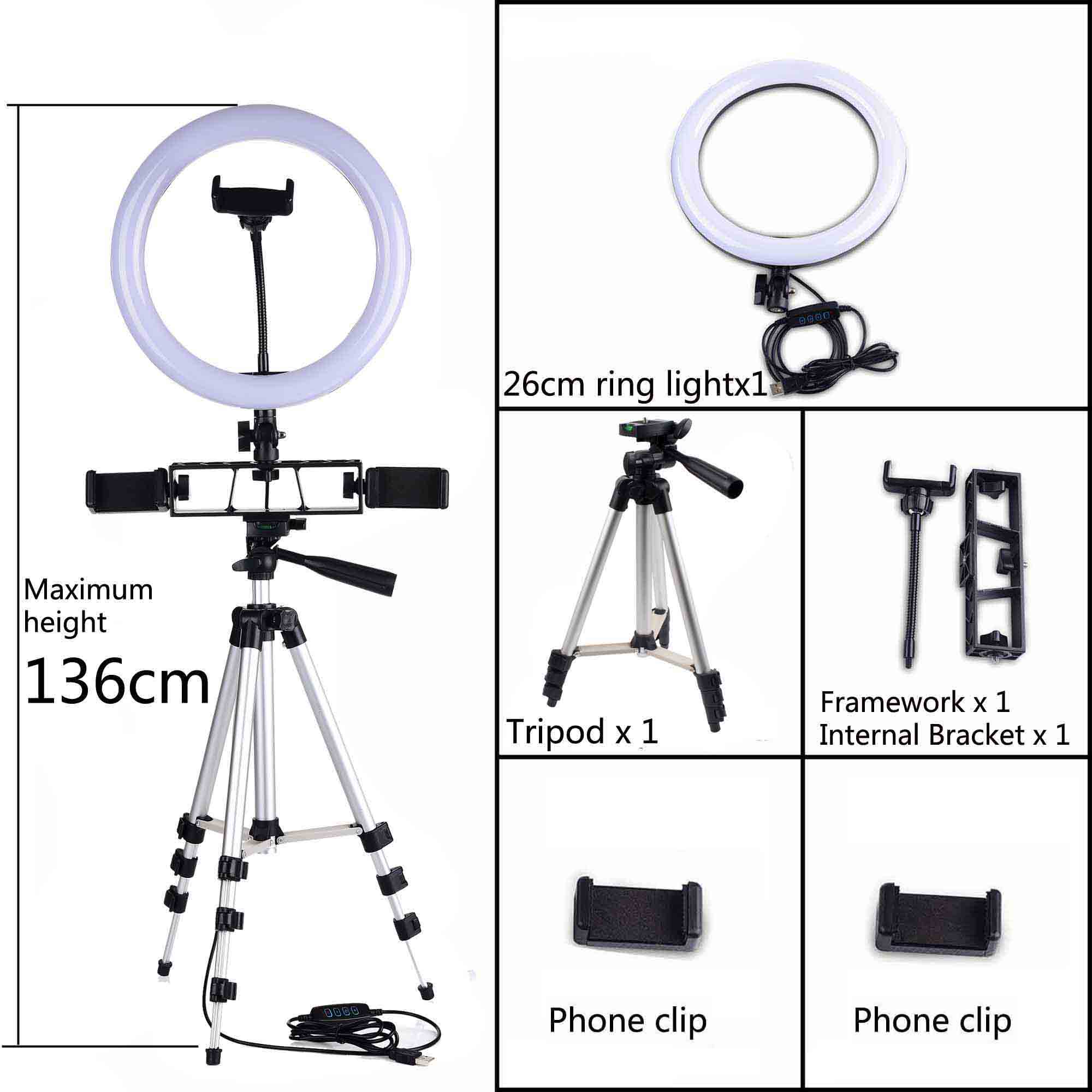 10inch 26 CM USB Ring Light LED Lamp with Selfie S... – Vicedeal
