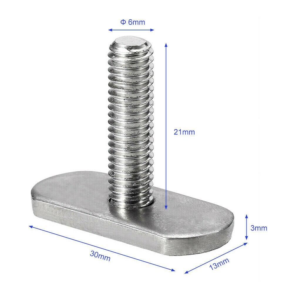 6Pcs Stainless Steel Screws Rails Bolts Hardware C... – Grandado