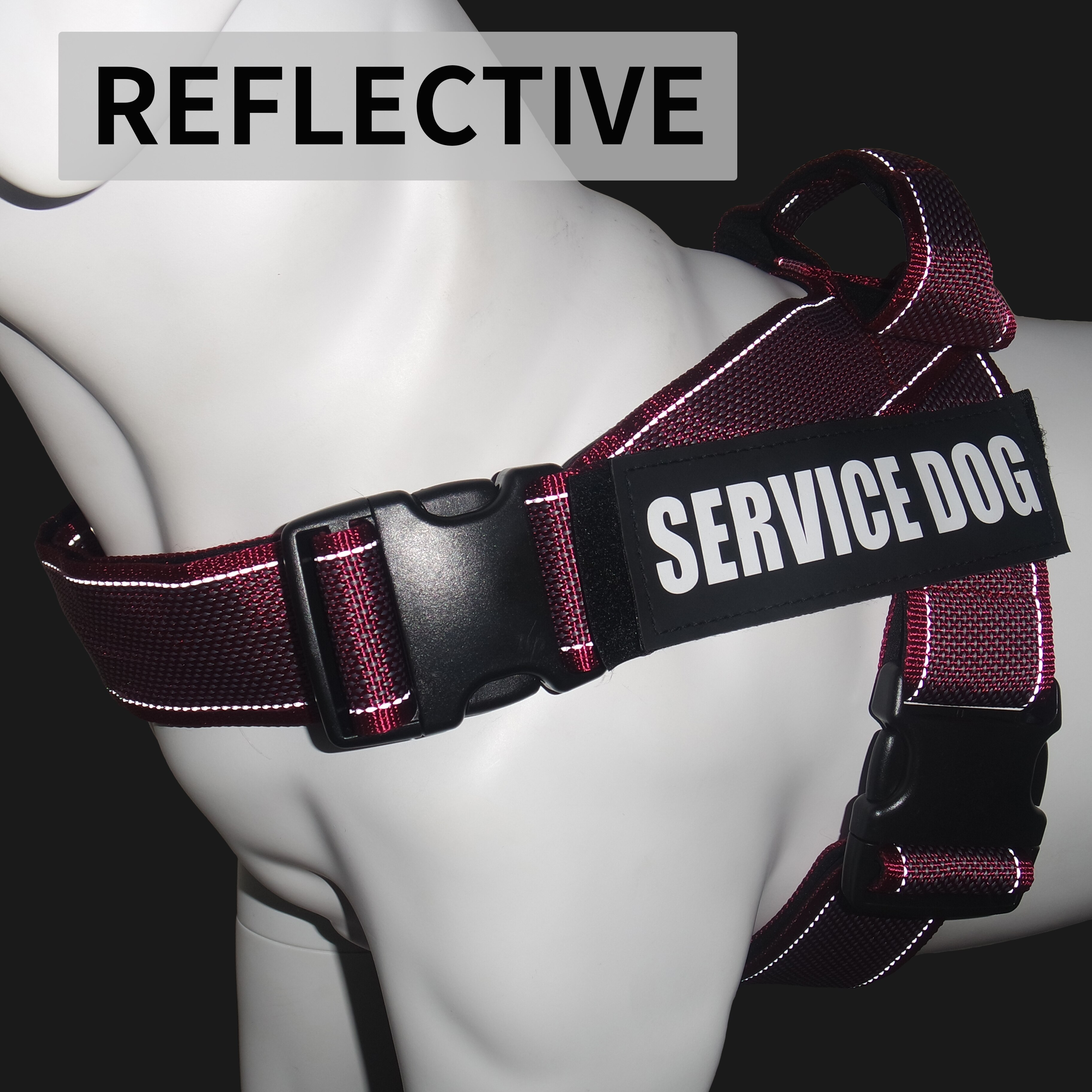 Lightweight Service Dog Vest/Harness with Handle a... – Vicedeal