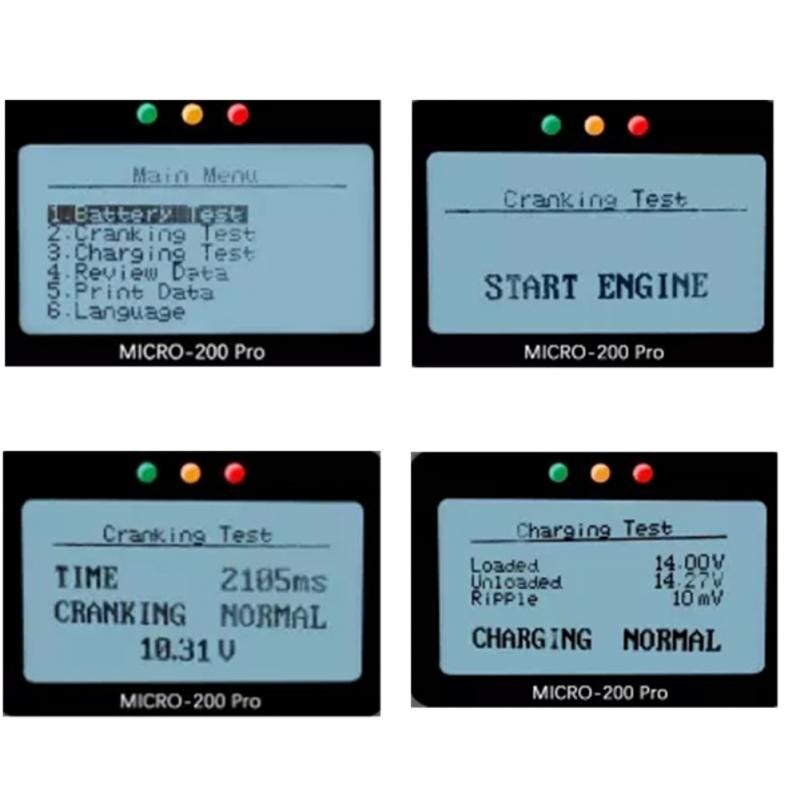 12v 24v bilbatteritester diagnostisk bærbar batter... – Vicedeal