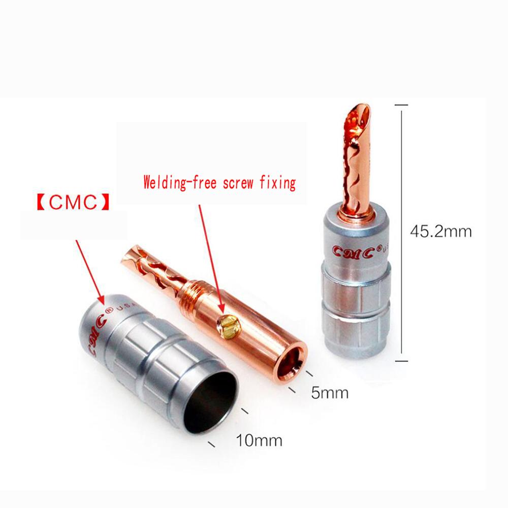 Colleimage 8pcs Hifi BFA Male Plug CMC Red Copper ... – Vicedeal