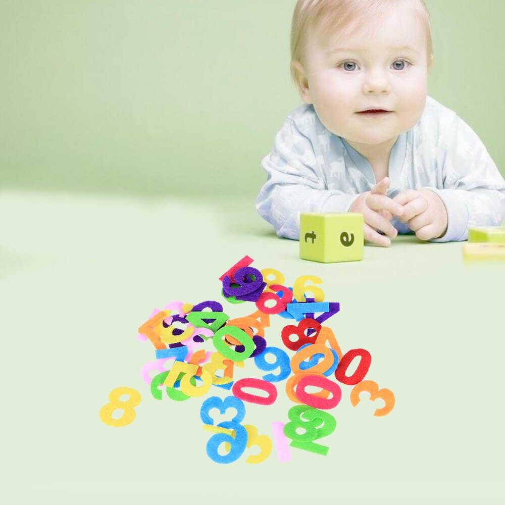 50pcs Non-woven Fabric Colorful Felt Numbers Craft... – Grandado