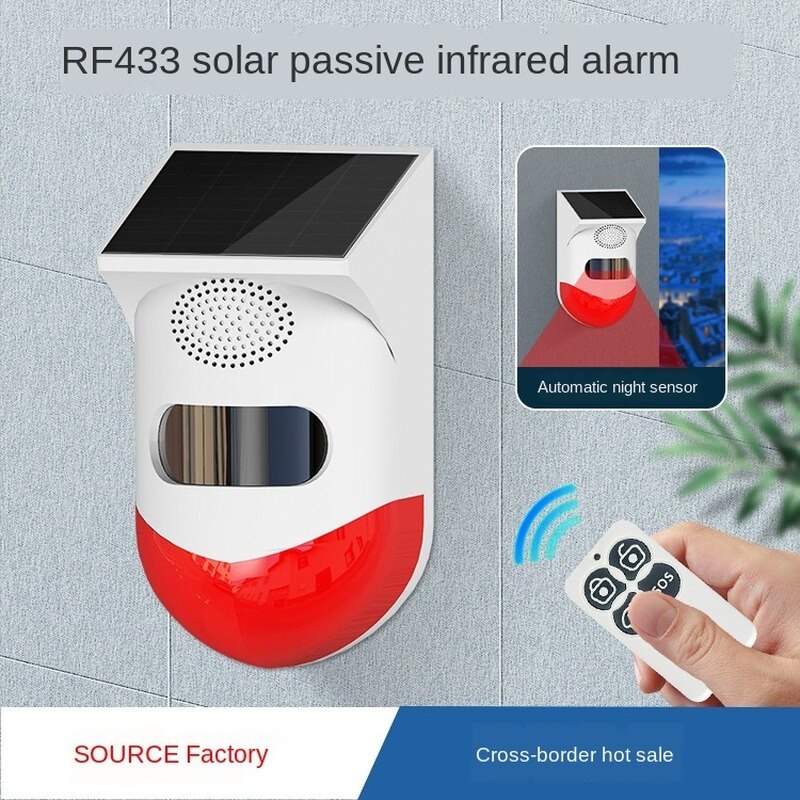 Remote Control Solar Sensor Outdoor Anti-theft Ala... – Grandado