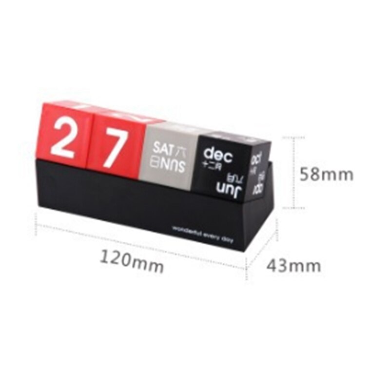 DIY Square Perpetual Calendar Calendar Desktop Cal... – Grandado