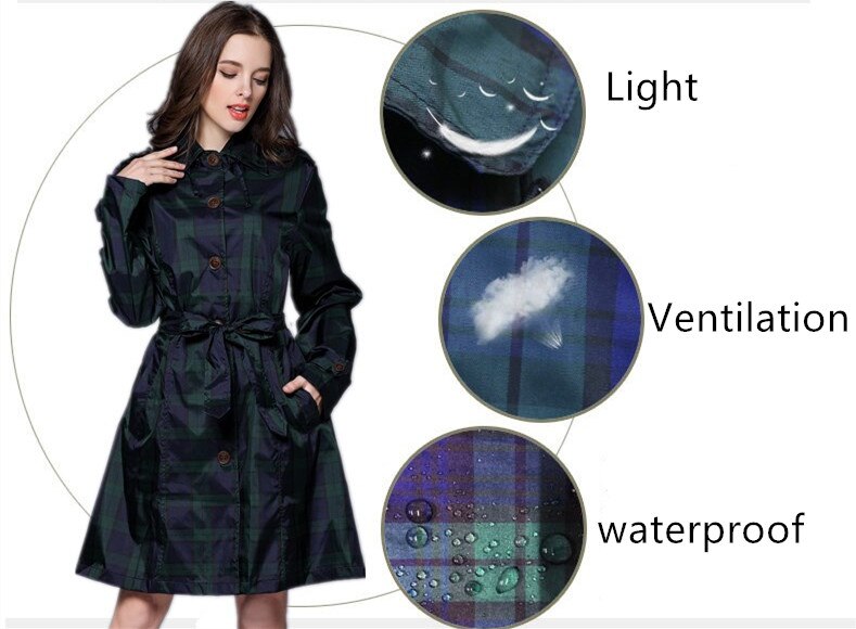 Waterproof raincoat women Jacket Outdoor Windproof... – Grandado