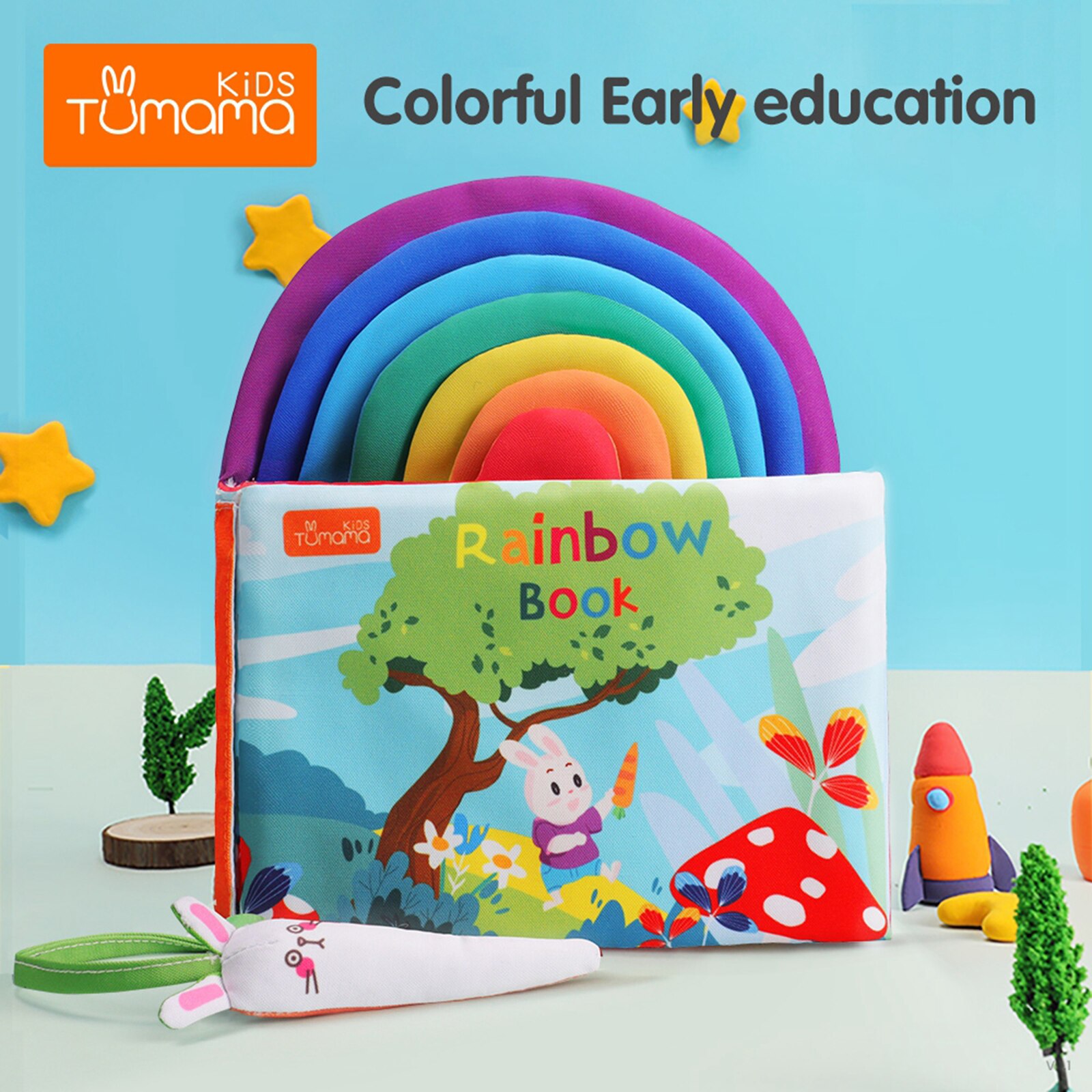Soft Touch and Feel Quiet Book First Year Non-Toxi... – Grandado