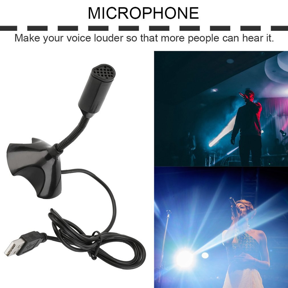 Universal USB Stand Mini Microphone Desktop Microp... – Grandado