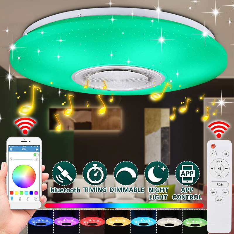 200W LED Musik Decke Licht RGB bluetooth Lautsprec... – Vicedeal