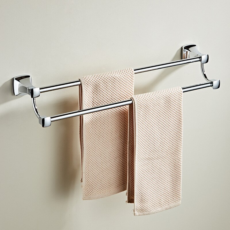 Stainless steel towel rack, towel rack, double thi... – Grandado