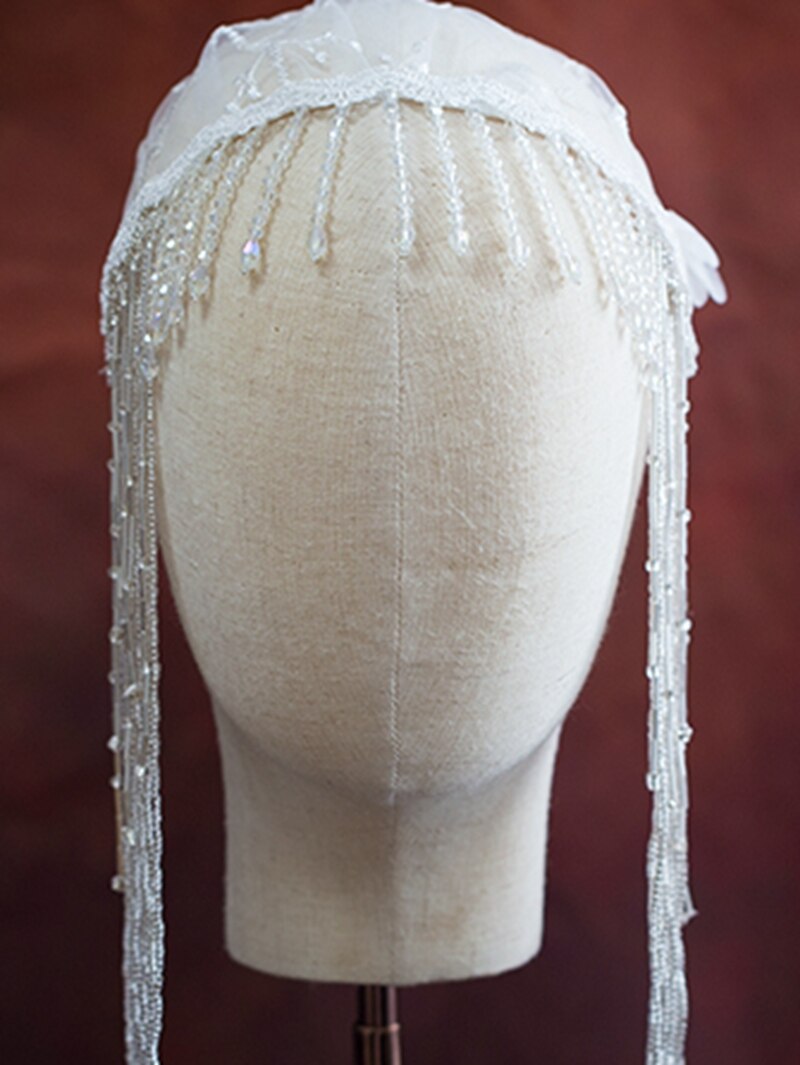 Wedding Bridal Hats Fascinators Long tassel headpi... – Grandado