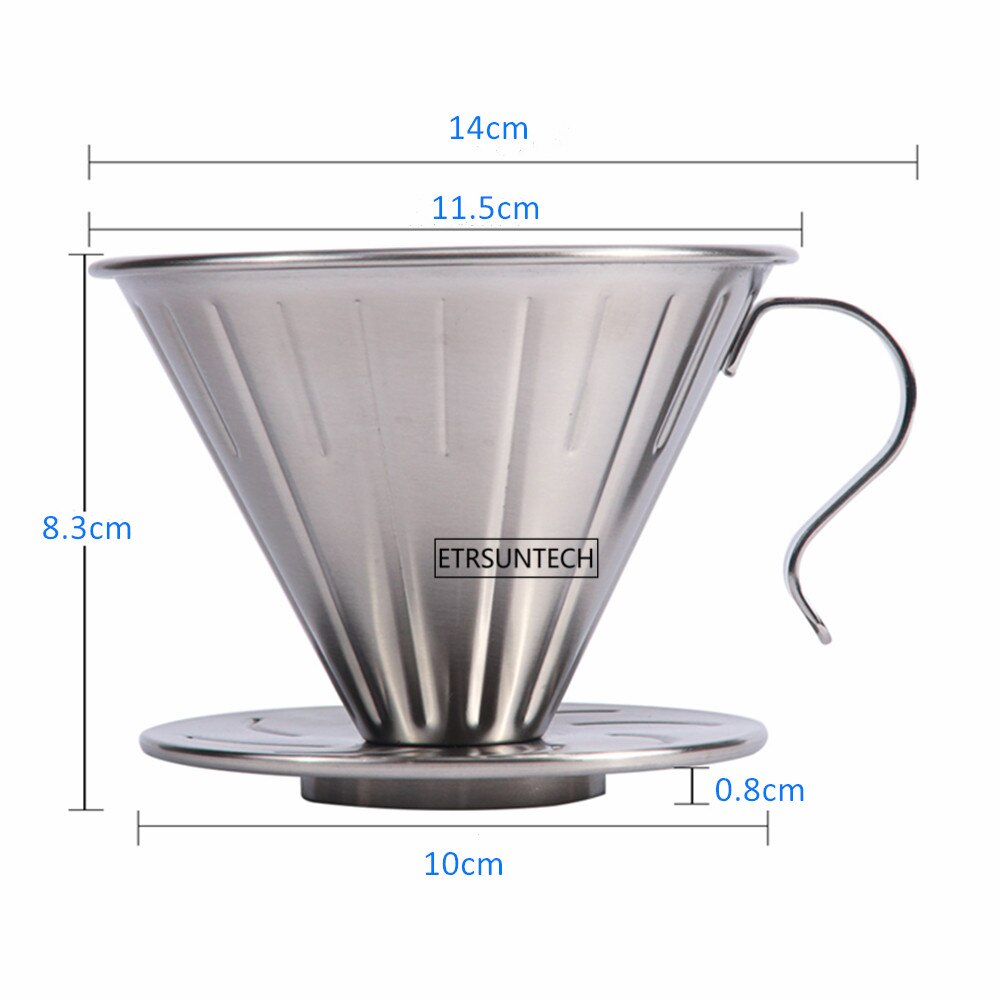 Stainless Steel Coffee Dripper Coffee Drip Filter ... – Grandado