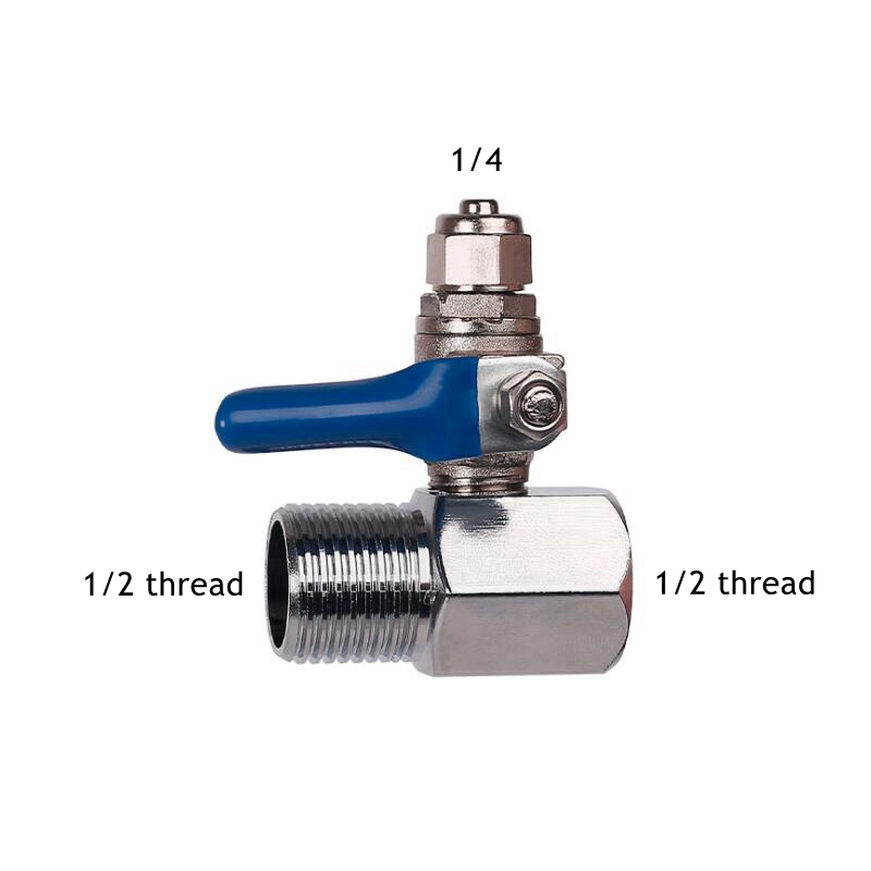 RO Water Filter Inlet Tee Type Ball Valve Metal Pl... – Grandado