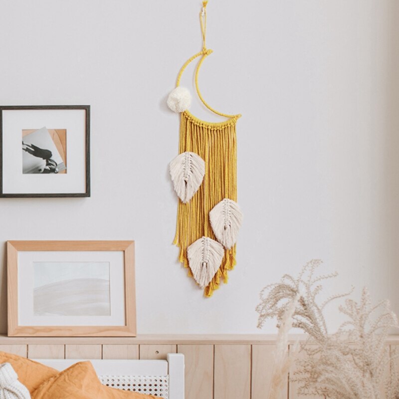 Modern and Simple Woven Moon Tassel Tapestry Soft ... – Grandado