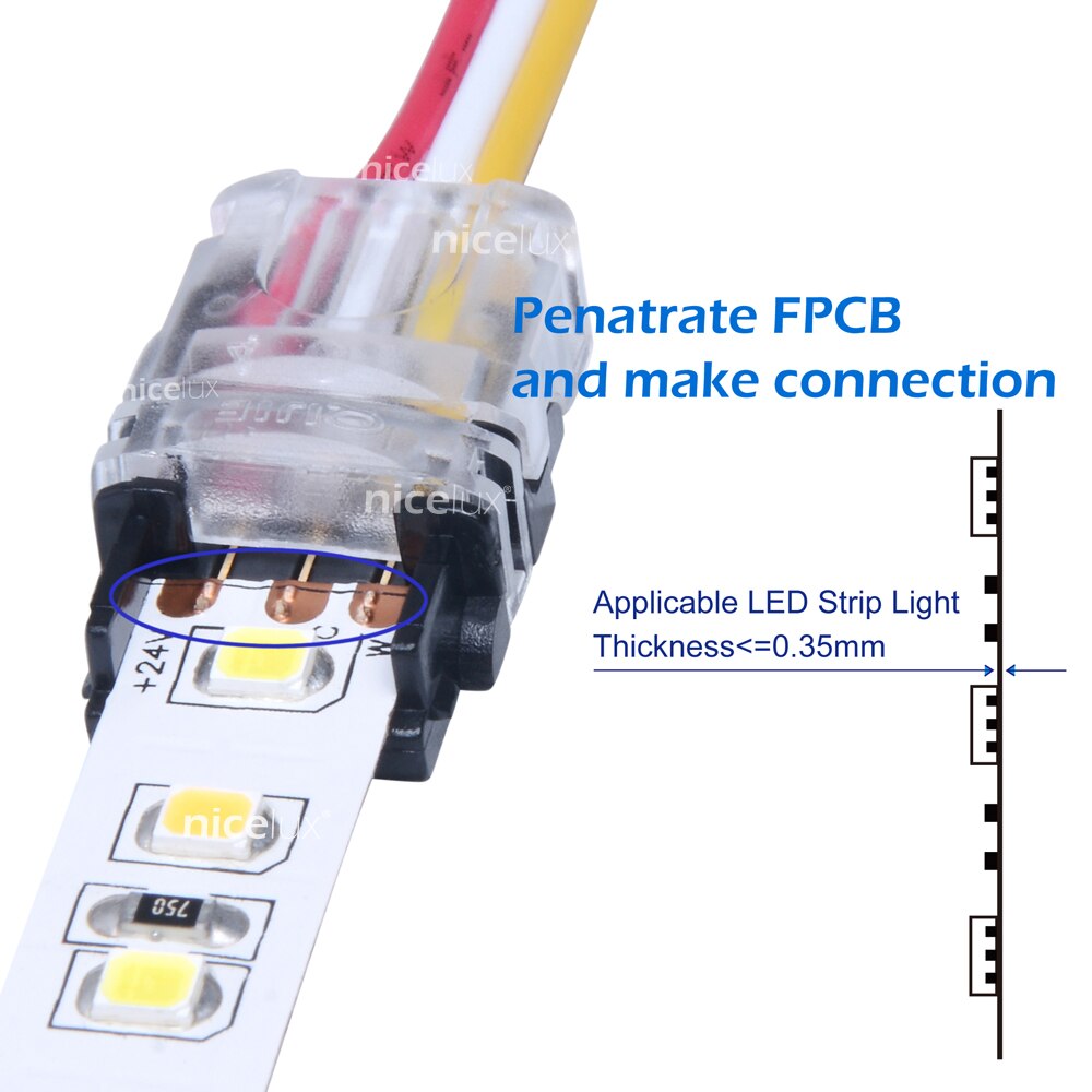 5pcs Connector for 3 Pin 10mm IP20 WS2812 Non-wate... – Vicedeal
