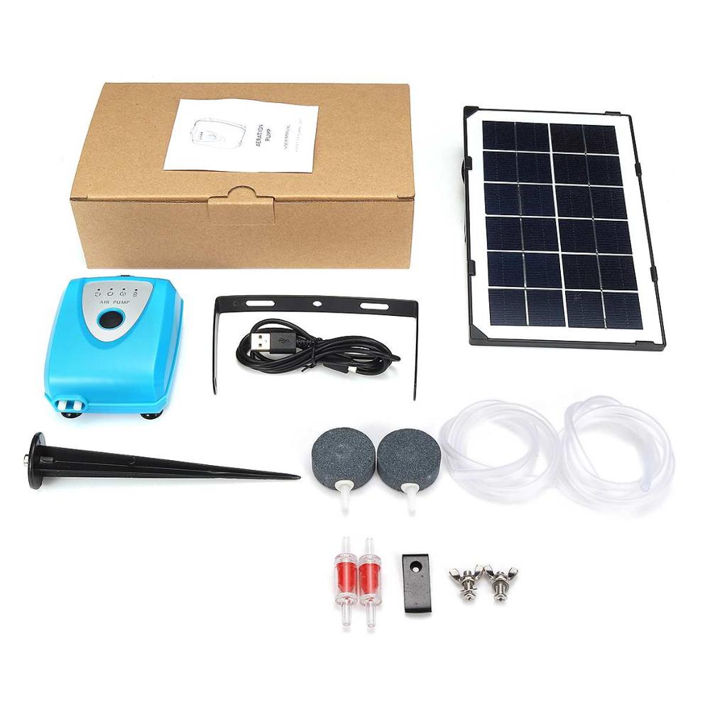 Solar Powered Oxygenator 6V 3.5W Aquarium Air Pump... – Vicedeal