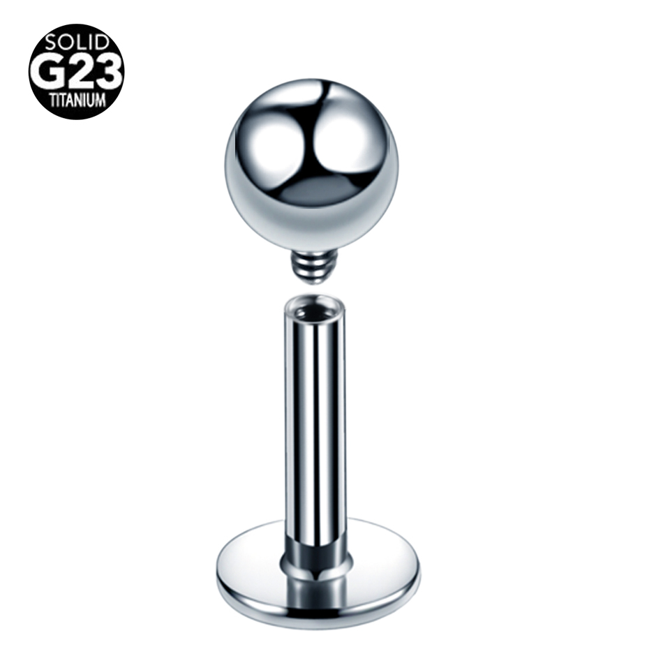 1PC Titanium Labret Piercing Lip Rings Tragus Orej... – Grandado