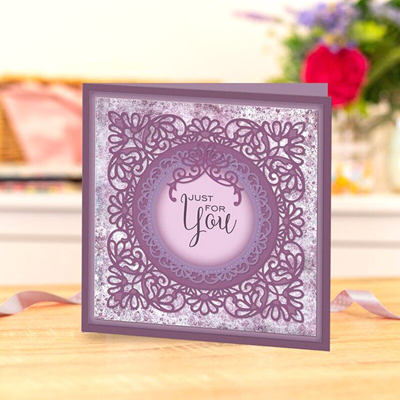 Reunion Square Lace Frame Metal Cutting Dies Scrap... – Grandado