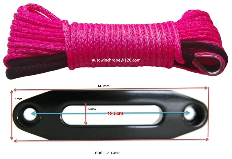Pink 5mm*15m Synthetic Rope wit ATV Hawse Fairlead... – Grandado