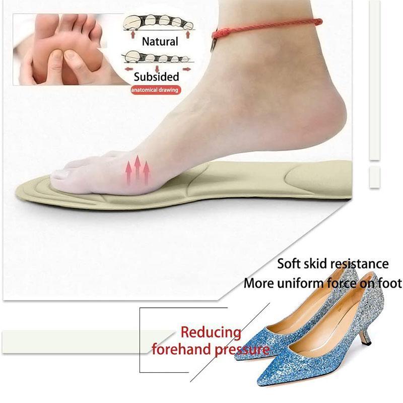 1 Pair 2 In 1 Foot Arch Massage Anti-Pain Heel Pos... – Grandado