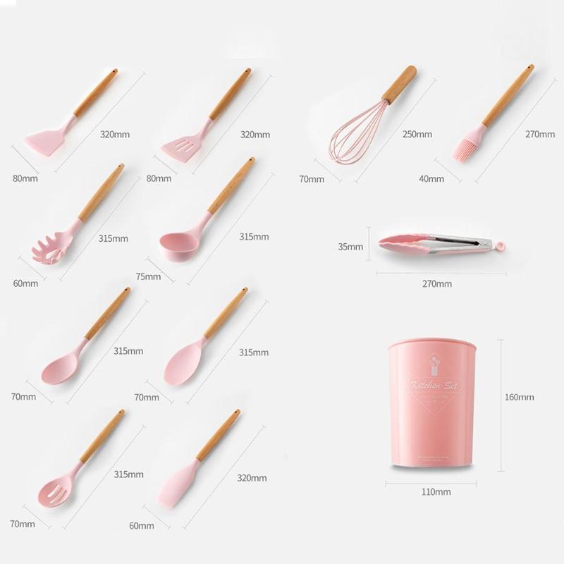 Ustensiles de cuisine antiadhésifs en Silicone | U... – Grandado