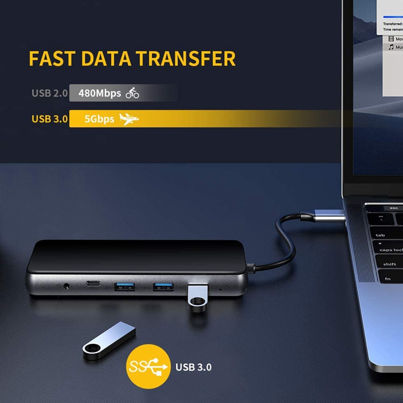 USB C Hub Laptop Docking Station, 12 In 1 USB C Do... – Grandado