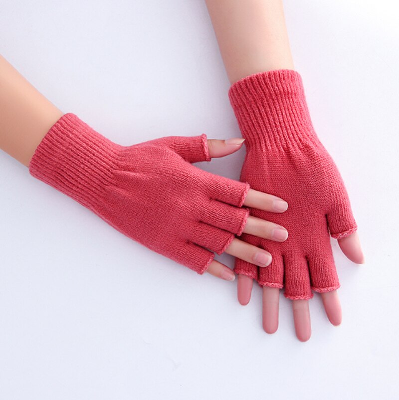 Half-finger Gloves Men and Women Neutral Winter Kn... – Vicedeal