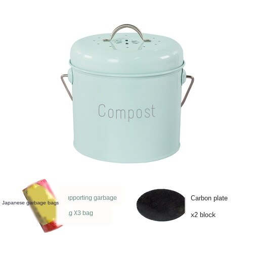 Nordic Style Home Compost Bin 3L Stainless Steel K... – Vicedeal