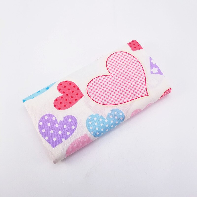 Lovely Heart Printing Cotton Twill Fabric DIY Sewi... – Grandado