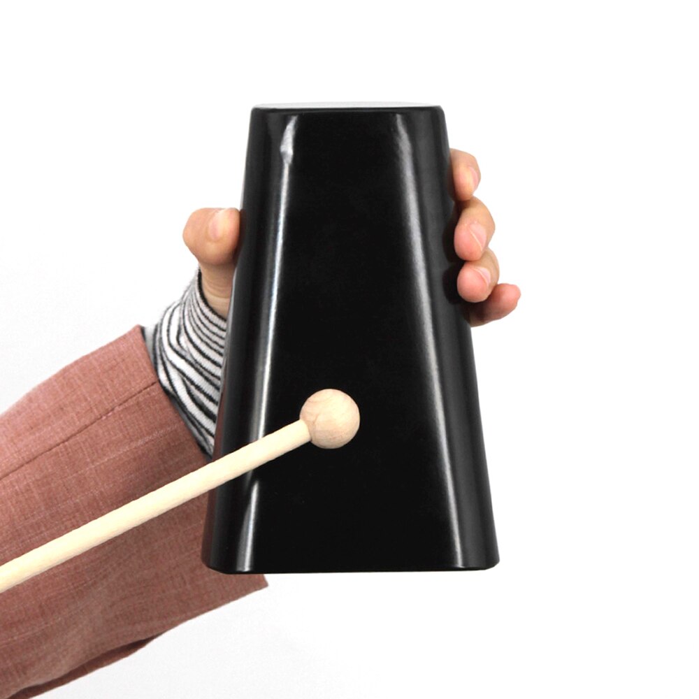 6 Inch Cowbell Percussion Instrument Black Metal C... – Grandado
