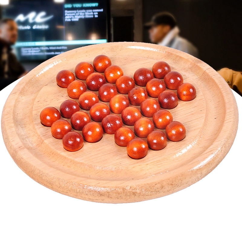 Classic Peg Solitaire Solo Noble Puzzle IQ Mind Br... – Vicedeal