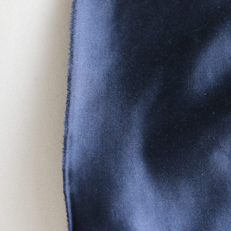 50cm*112cm Navy thick silk fabric soft cotton mate... – Grandado