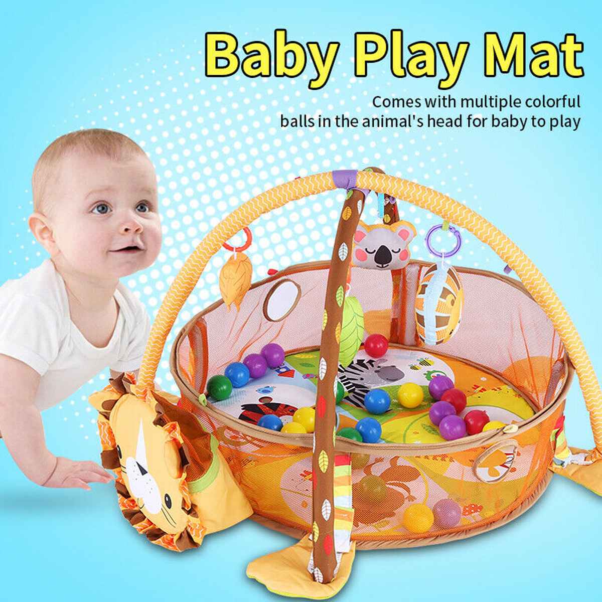 3 in 1 Baby Playing Mat Tapete Infantil Kids Rug P... – Grandado