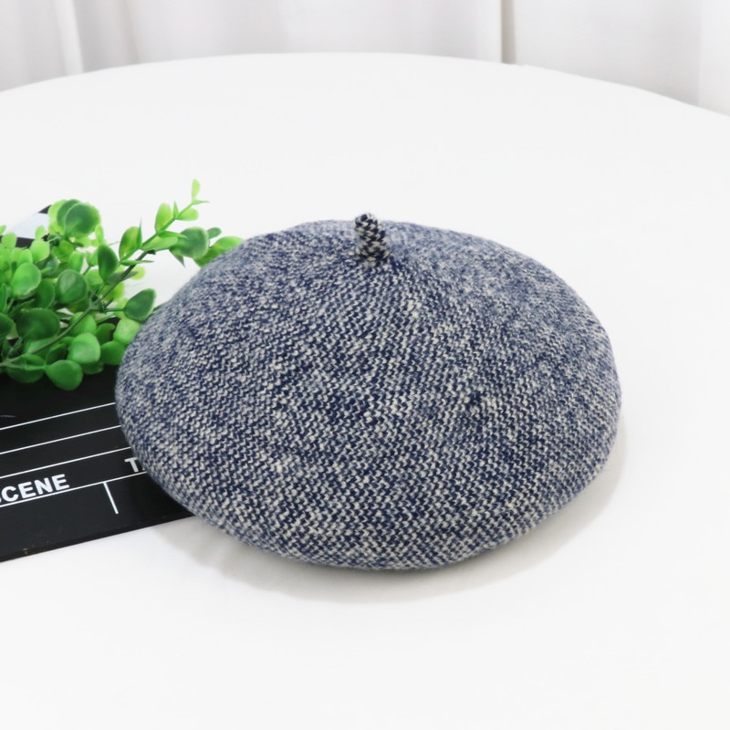 Wool hat knit painter cap for Women beret female h... – Grandado