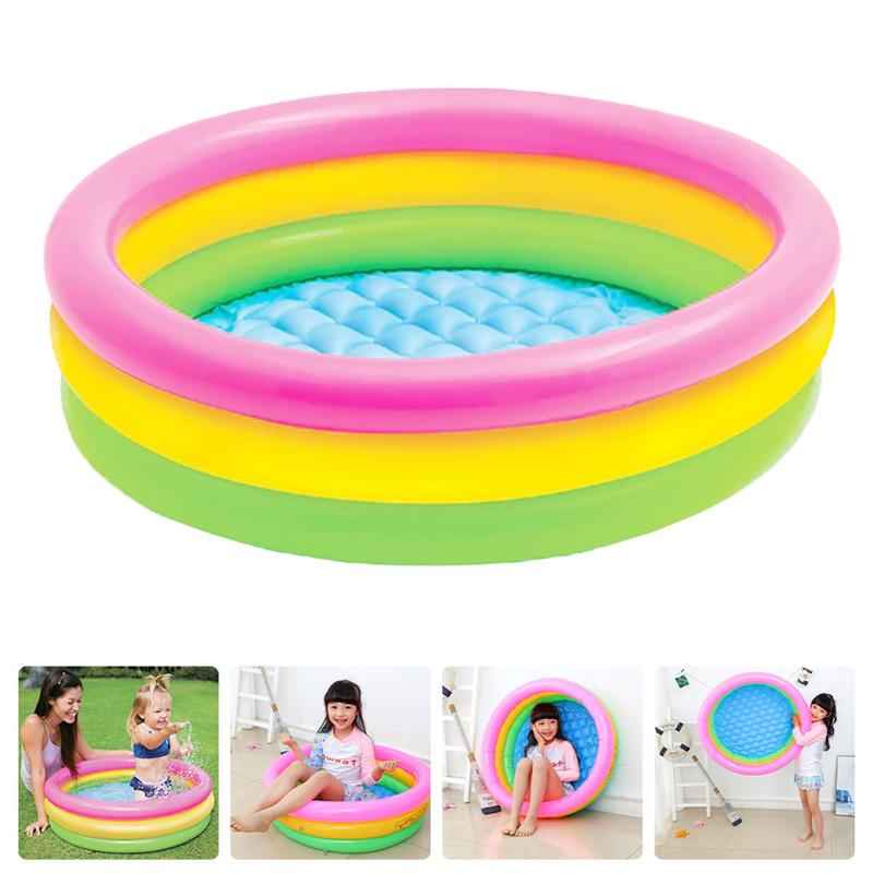 Colorful Safe Household Kiddie Pool Inflatable Kid... – Grandado