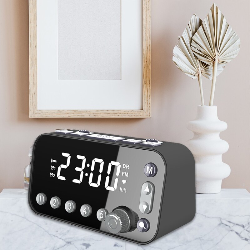 Retro Bedside Digital Alarm LED Clock Large Screen... – Grandado