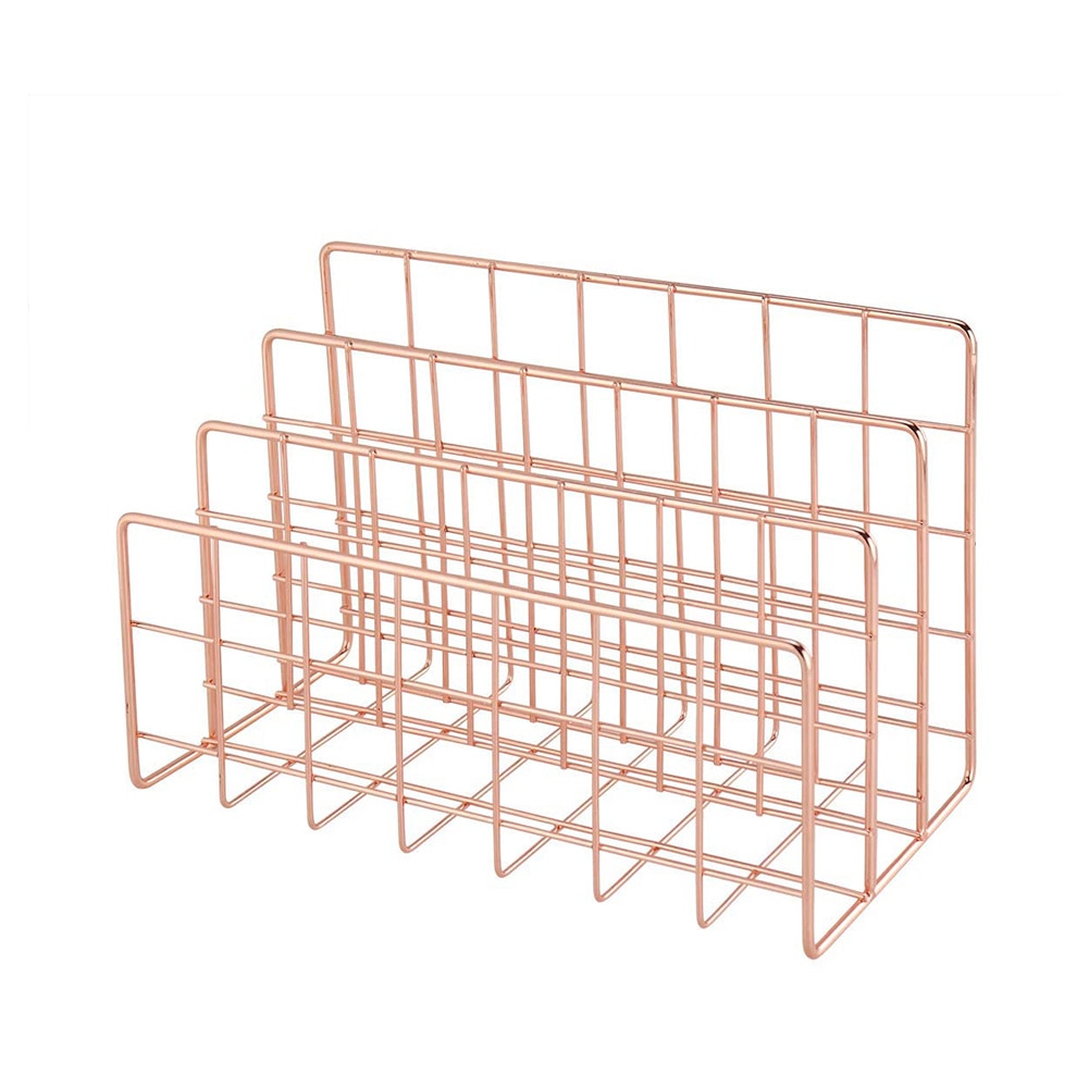 Nordic Metal Storage Basket Minimalist Book Organi... – Grandado