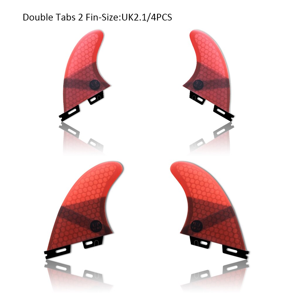 Double Tabs 2 Surfboard fins Honeycomb fiberglass ... – Grandado
