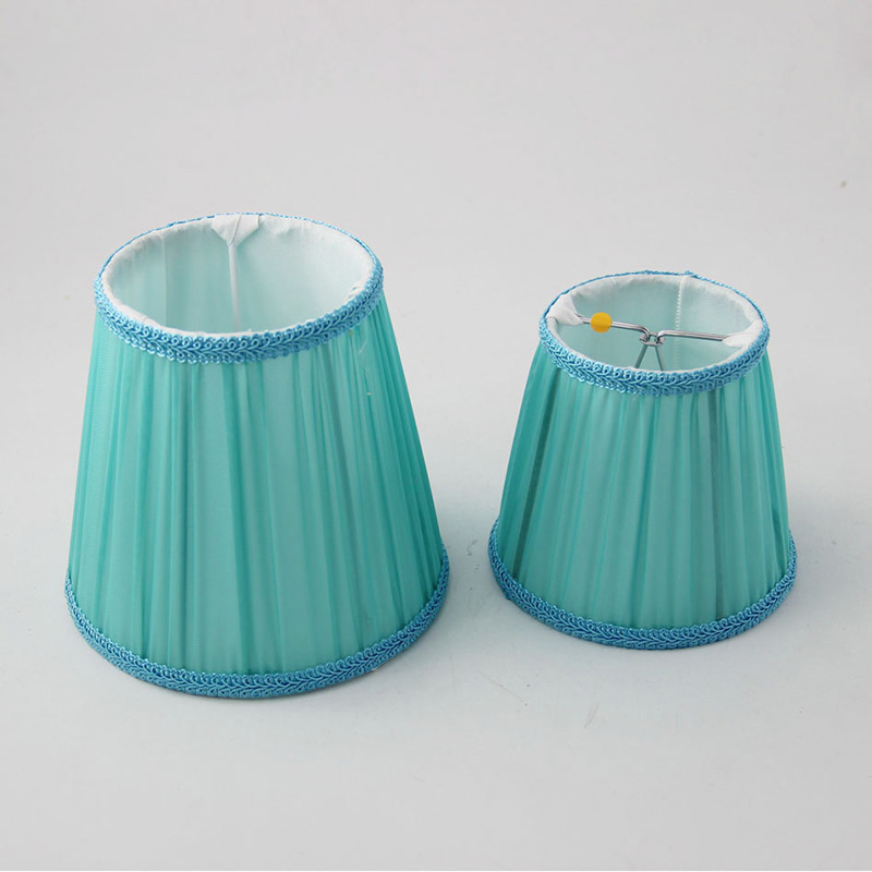 2PCS Light Blue Pleated Lace Lampshade,Small Fabri... – Grandado