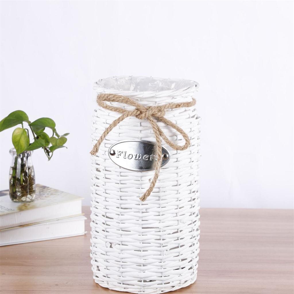 Rattan vase Hanging Basket Wicker Woven Storage Ba... – Grandado