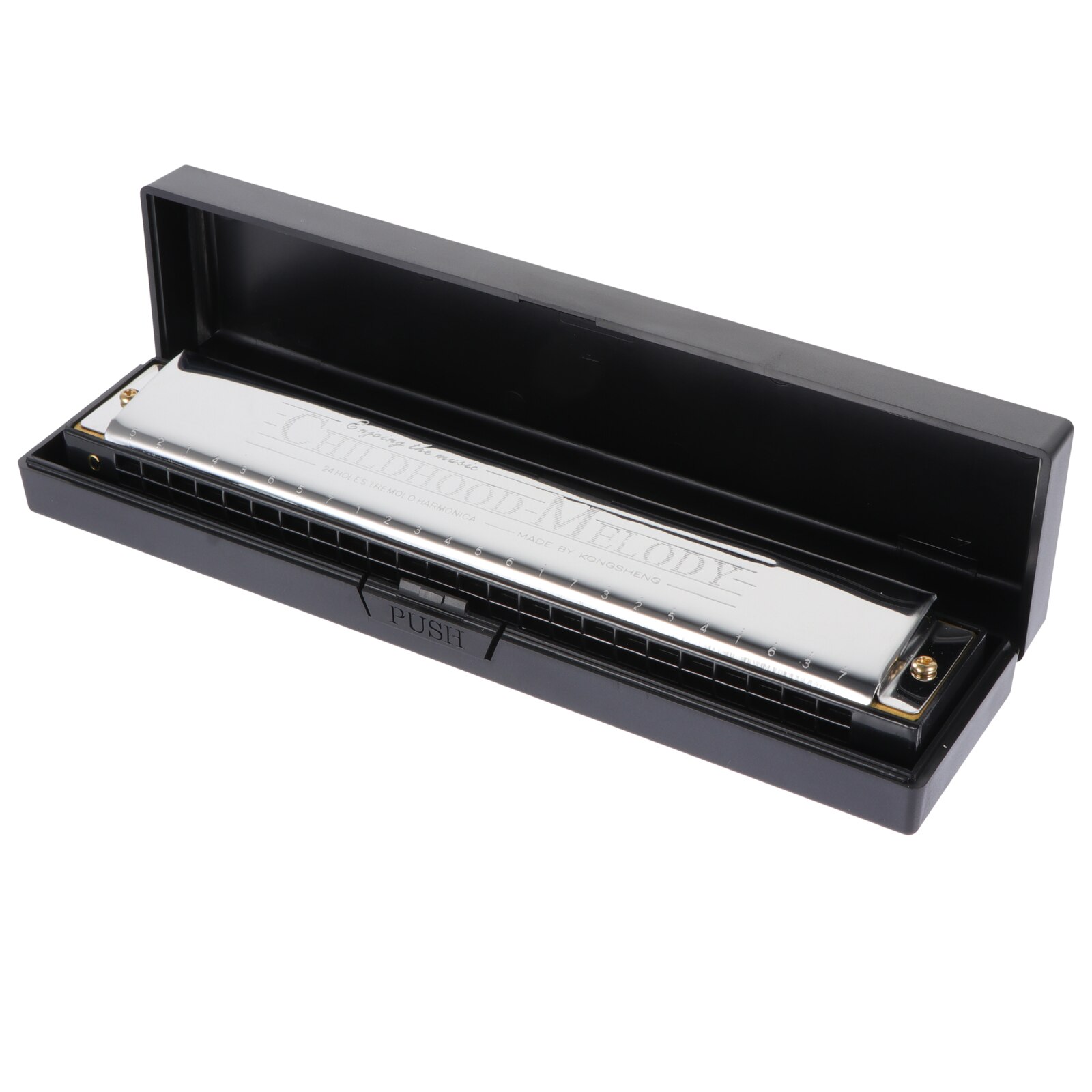 C Key 24 Holes Harmonica Mouth Metal Organ for Beg... – Grandado