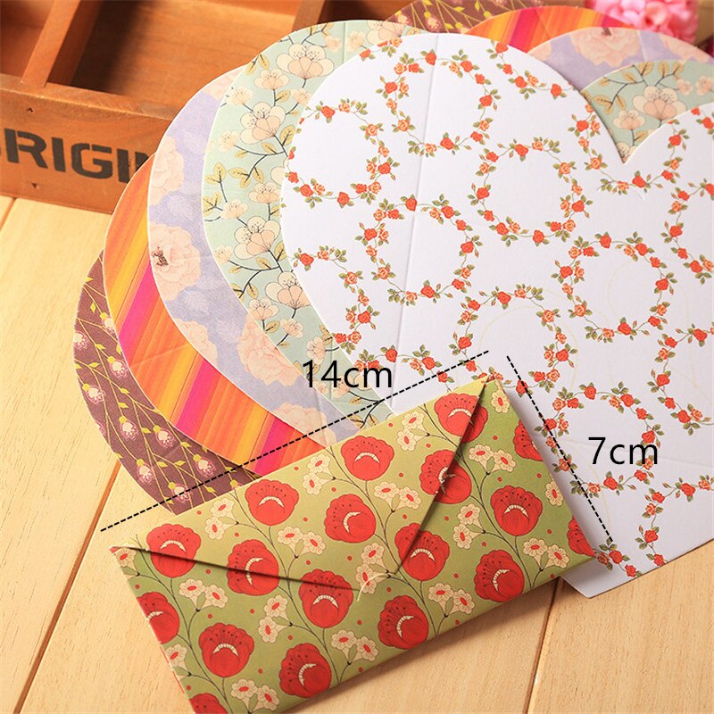 6pcs Love Shaped DIY Fold Cards Valentine's Day Gr... – Grandado