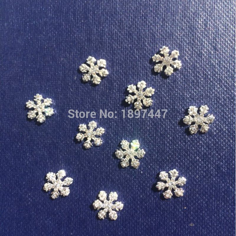 10pcs Alloy charm 3D Nail Art Stickers White Snowf... – Grandado