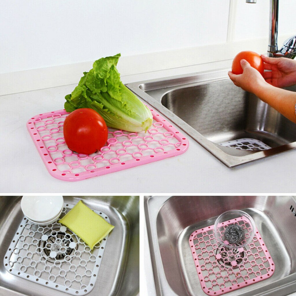 Plastic Kitchen Sink Protector Draining Mat Deluxe... – Vicedeal