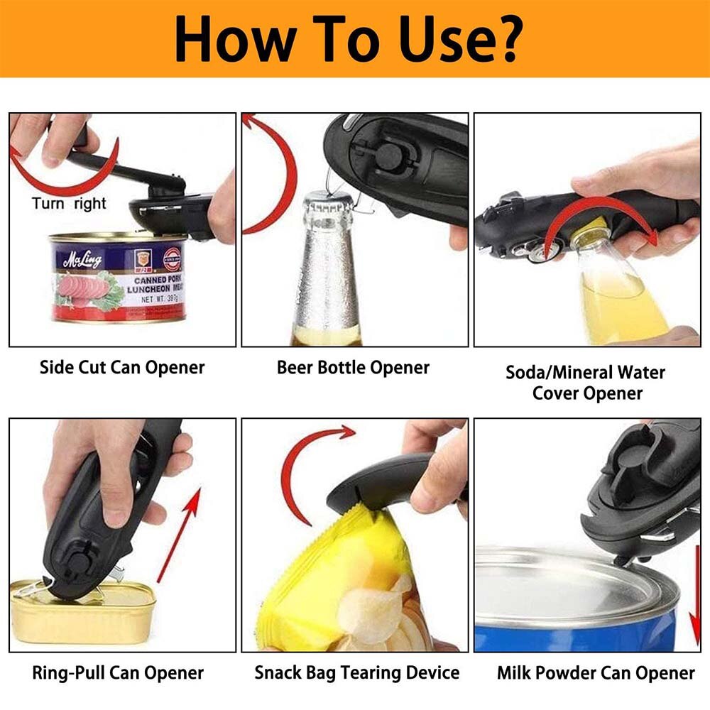 8 In 1 Multifunctionele Veiligheid Opener Rvs Veil... – Grandado