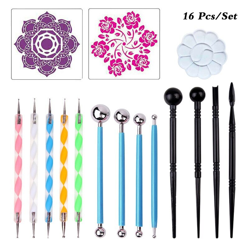 16/20/35/42/53PCS Mandala Dotting Tools Hand Work ... – Grandado