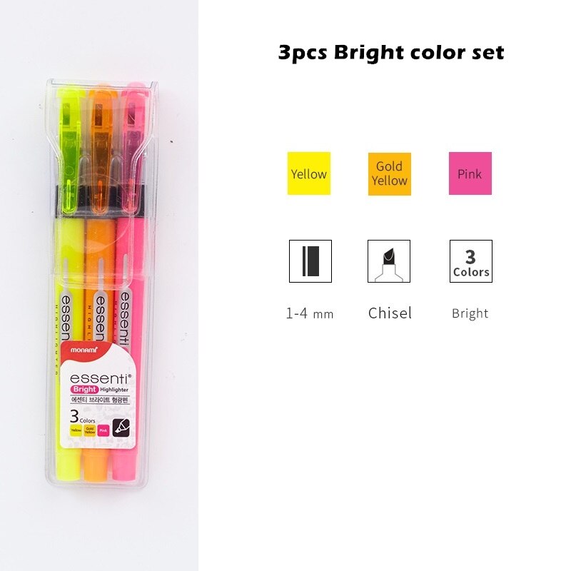 Monami-rotulador subrayador de Color Pastel suave,... – Vicedeal