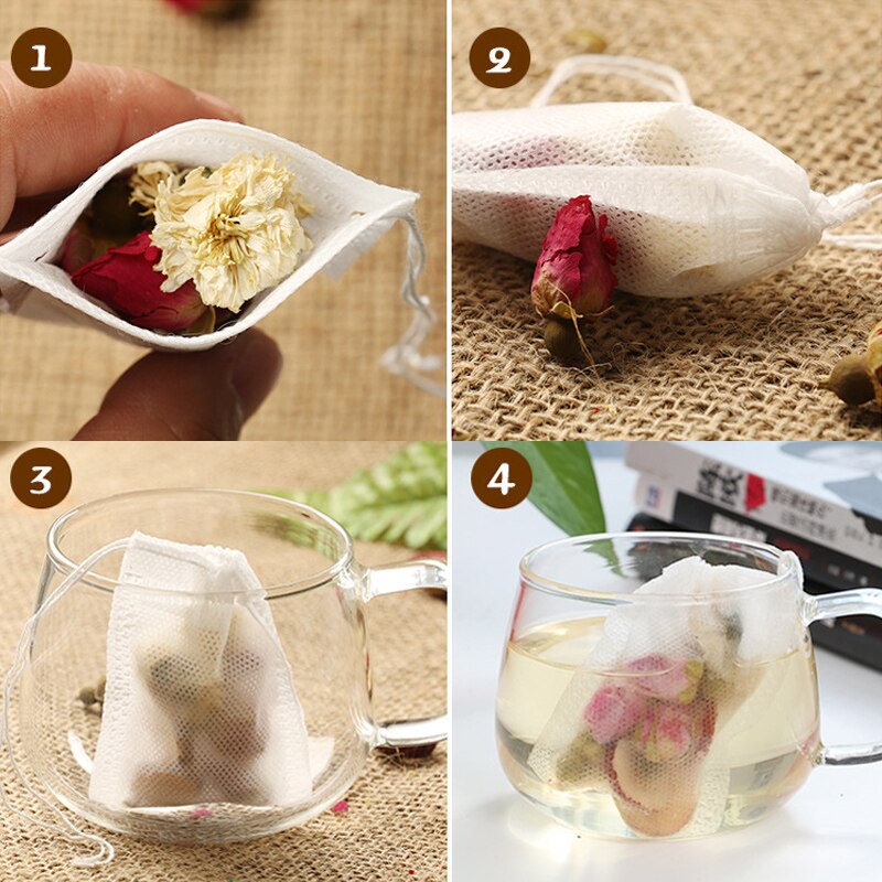 100PCS/Set Disposable Tea bags Non-woven Fabrics T... – Vicedeal