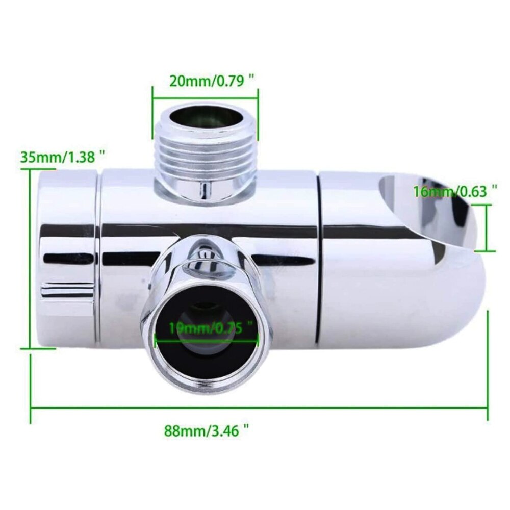 Shower Head Timer TONKBEEY Durable 3 Way T-adapter Shower Head Diverter ...