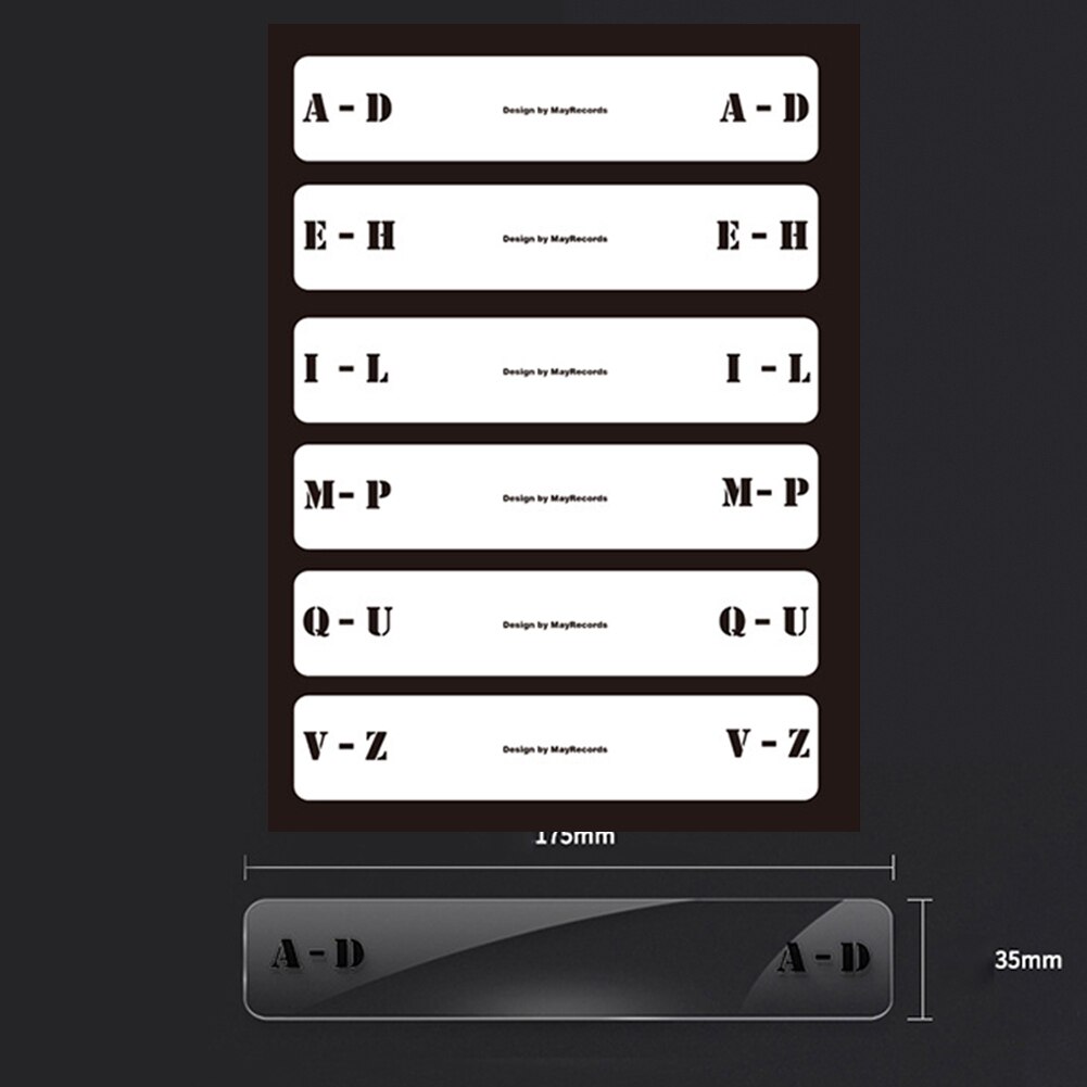 6pcs Classification Card Label CD Turntable Sortin... – Vicedeal